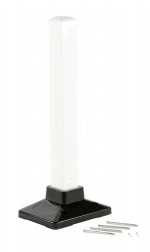 WHITE SEMI-PERMANENT BARRIER - POST