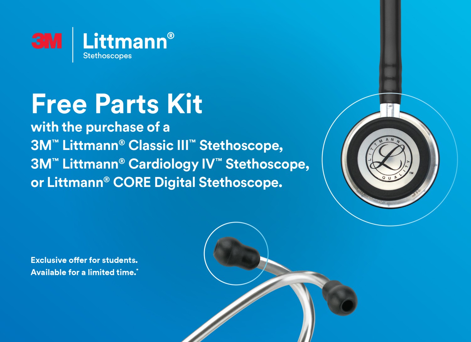 Littmann Spare Parts Postcard | 3M Littmann Stethoscopes