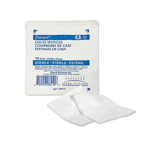 Ducare Woven Gauze Sponge, 8 Ply, Non-Sterile - 2" x 2" (Bag of 200)