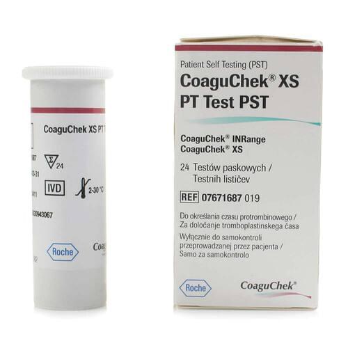 CoaguChek XS PT Test PST Strips 24 Box Medical Supplies Equipment CoaguChek XS PT Test PST Strips 24 Box Medical Supplies Equipment