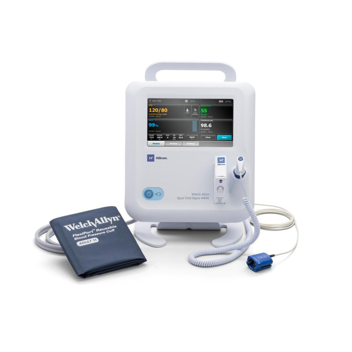 Welch Allyn Spot Vital Signs 4400 Device W/ SureBP NIBP, SureTemp Plus ...