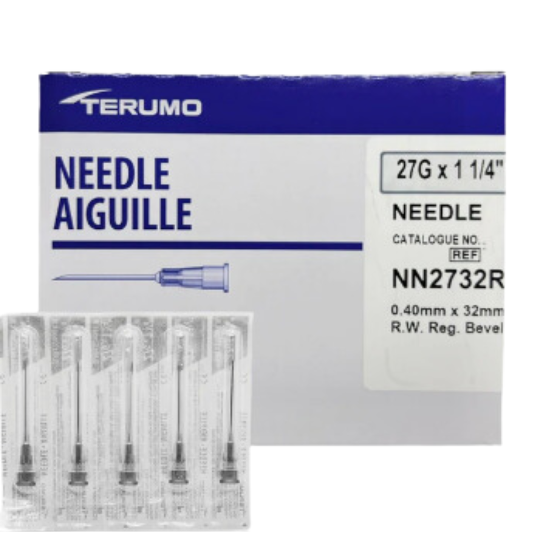 Terumo 27G x 1.25" Regular Wall Hypodermic Needle | Medical Supplies