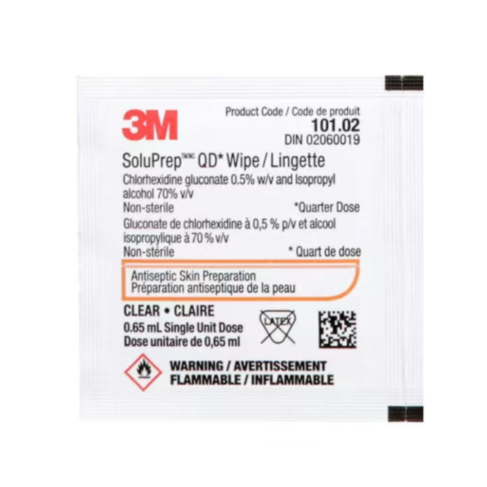 3M SoluPrep Swab 0.5% CHG 70% Alcohol | Medical Supplies | Model 3M10102