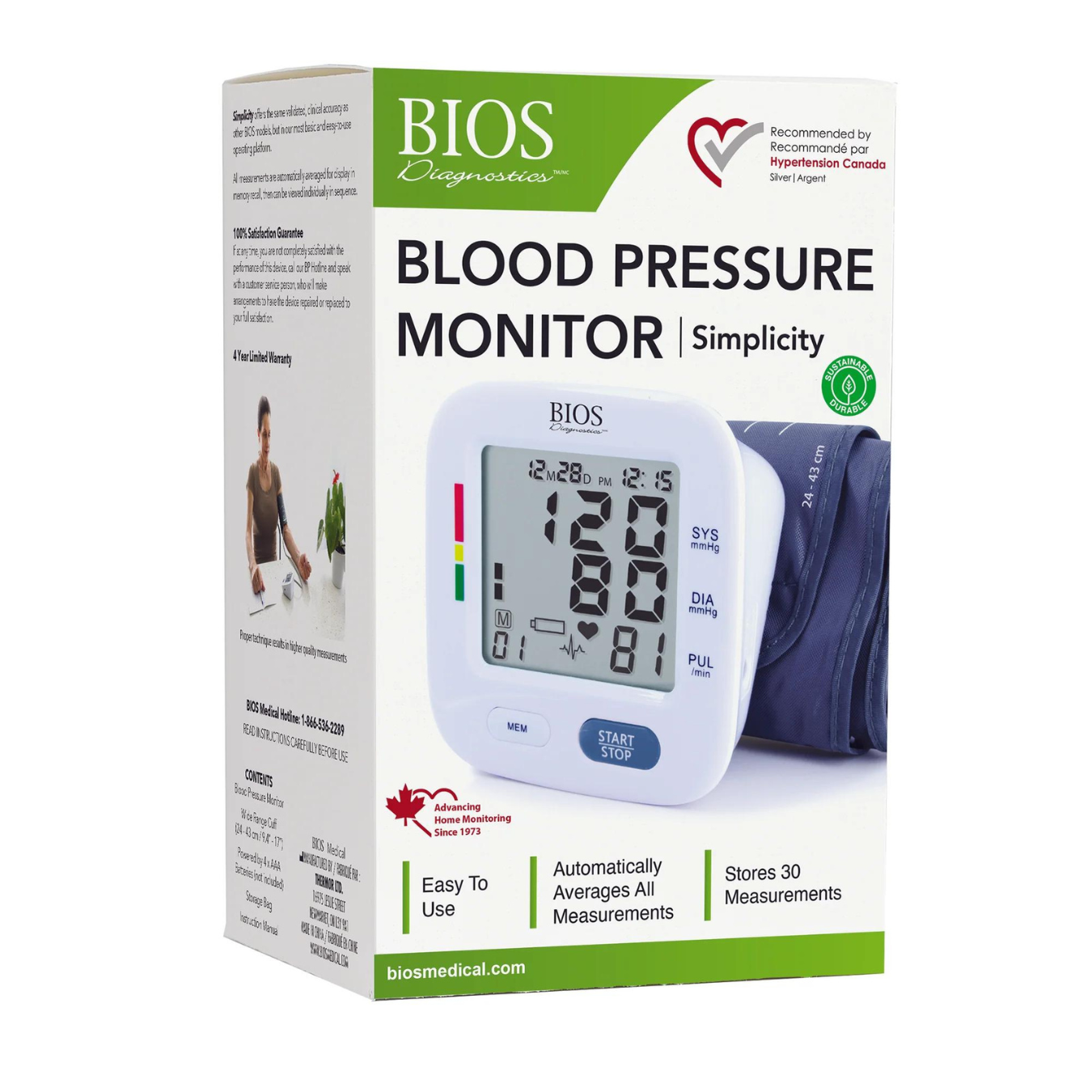 BIOS Blood Pressure Monitor Simplicity | Medical Equipment