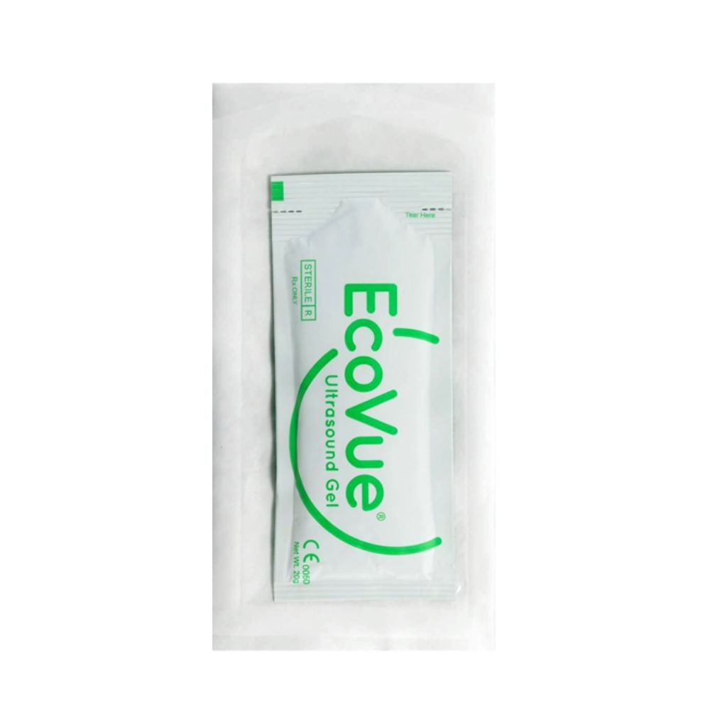 EcoVue Ultrasound Gel - 20g Packet Sterile SafeWrap (Box of 48)