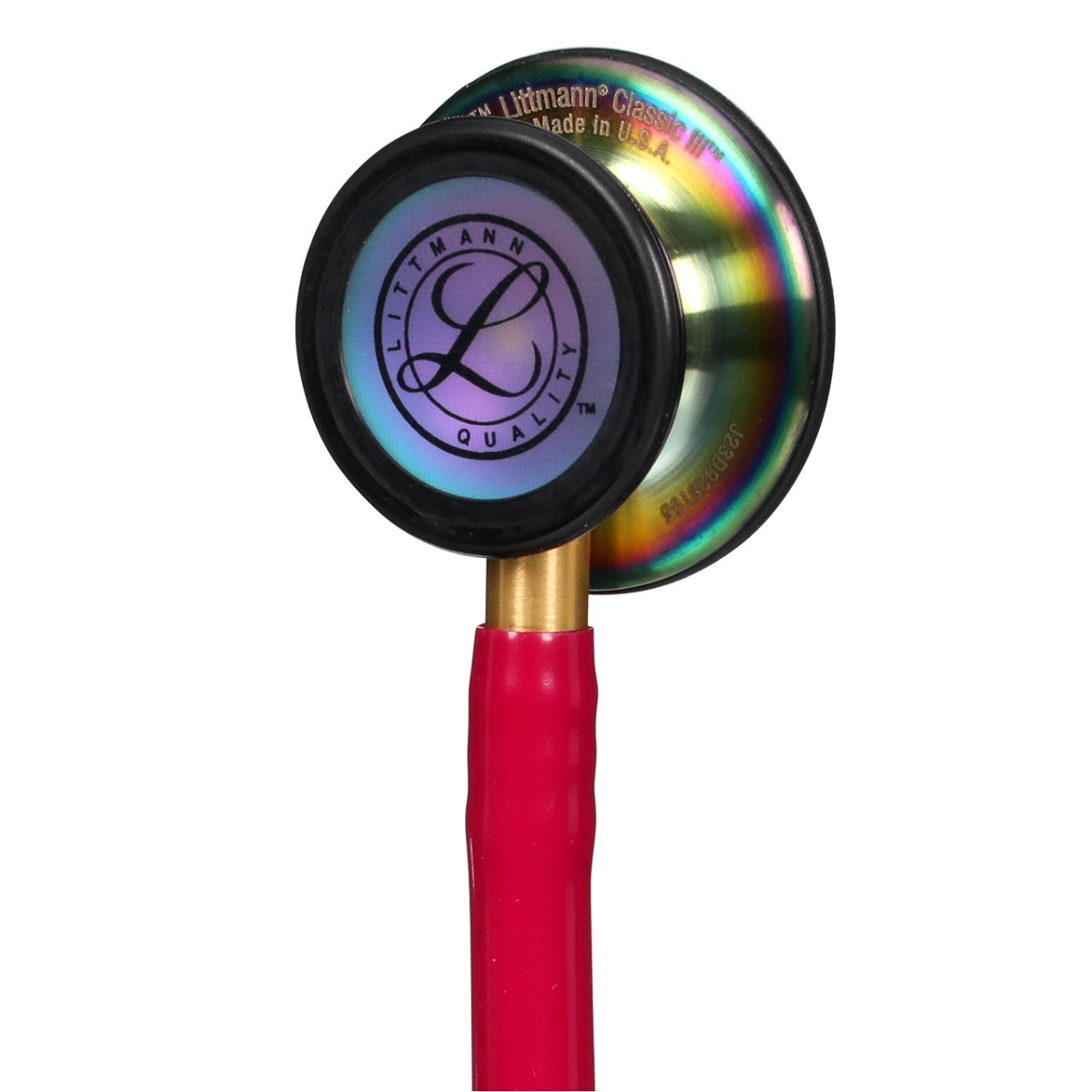 3M Littmann Classic III Stethoscope, Rainbow Chestpiece - Raspberry ...
