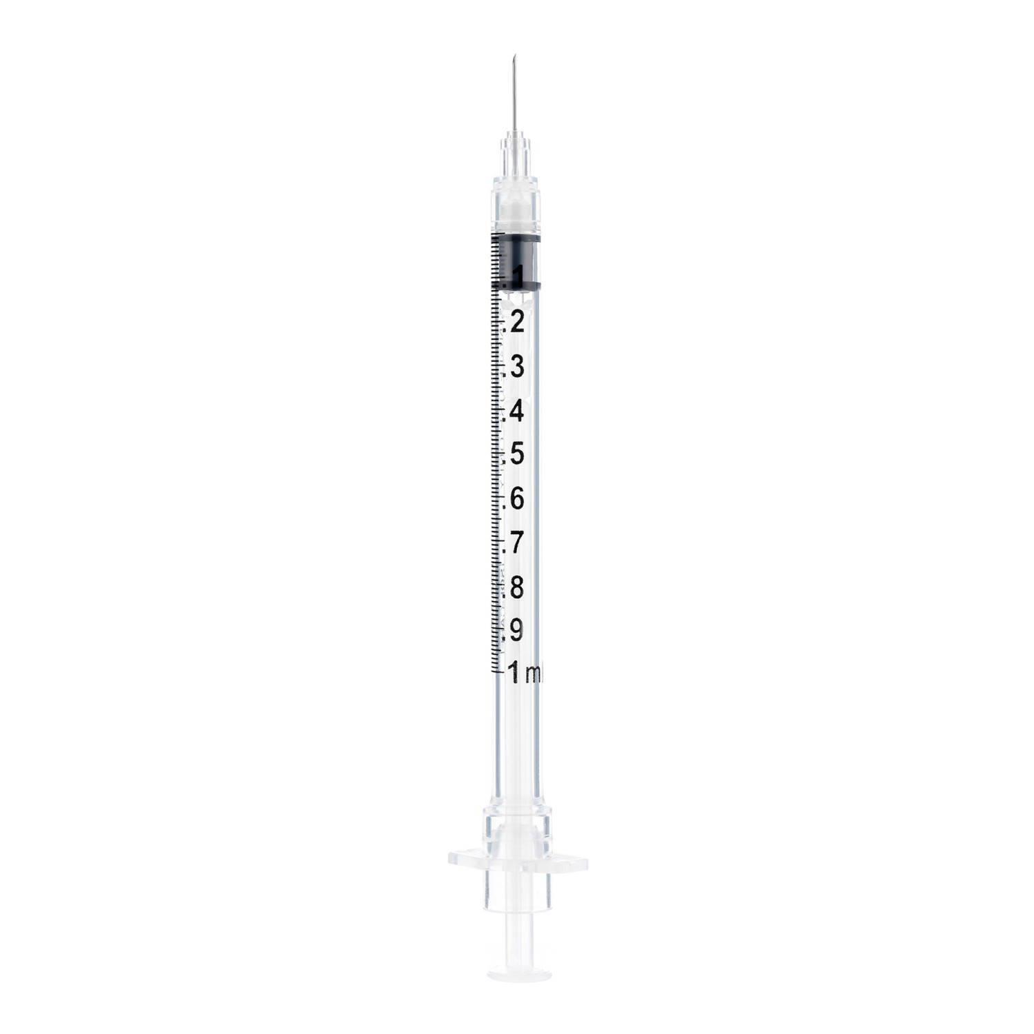 SOL-CARE 1cc Safety Syringe Vaccine/Flu Tray - 25G x 1"