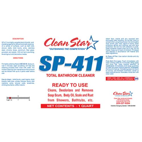Clean Star SP411 RTU Soap Scum, Rust, Lime Remover - 32-oz