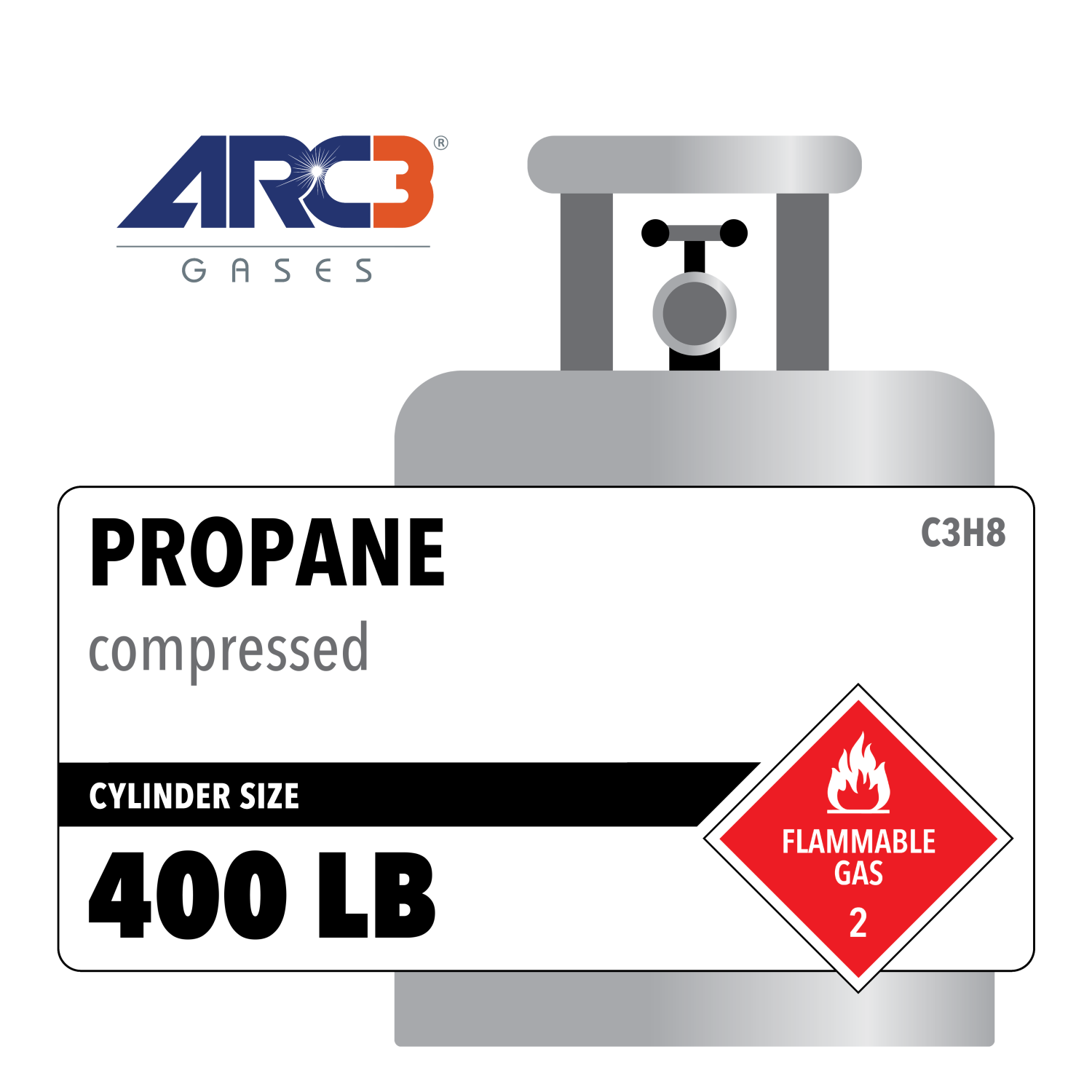 Propane Industrial size 400 lb