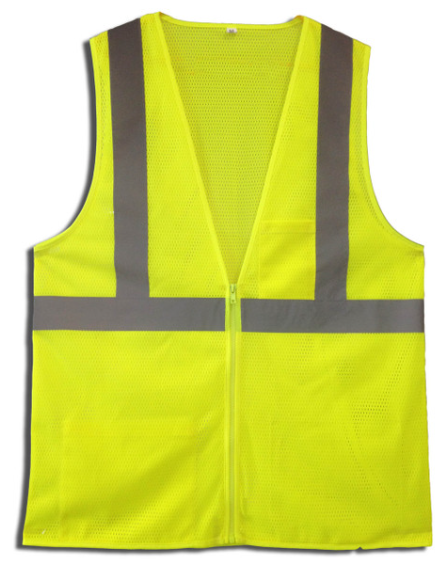 XL Lime Green High Visibility Class 2 Reflective Type R Safety Vest