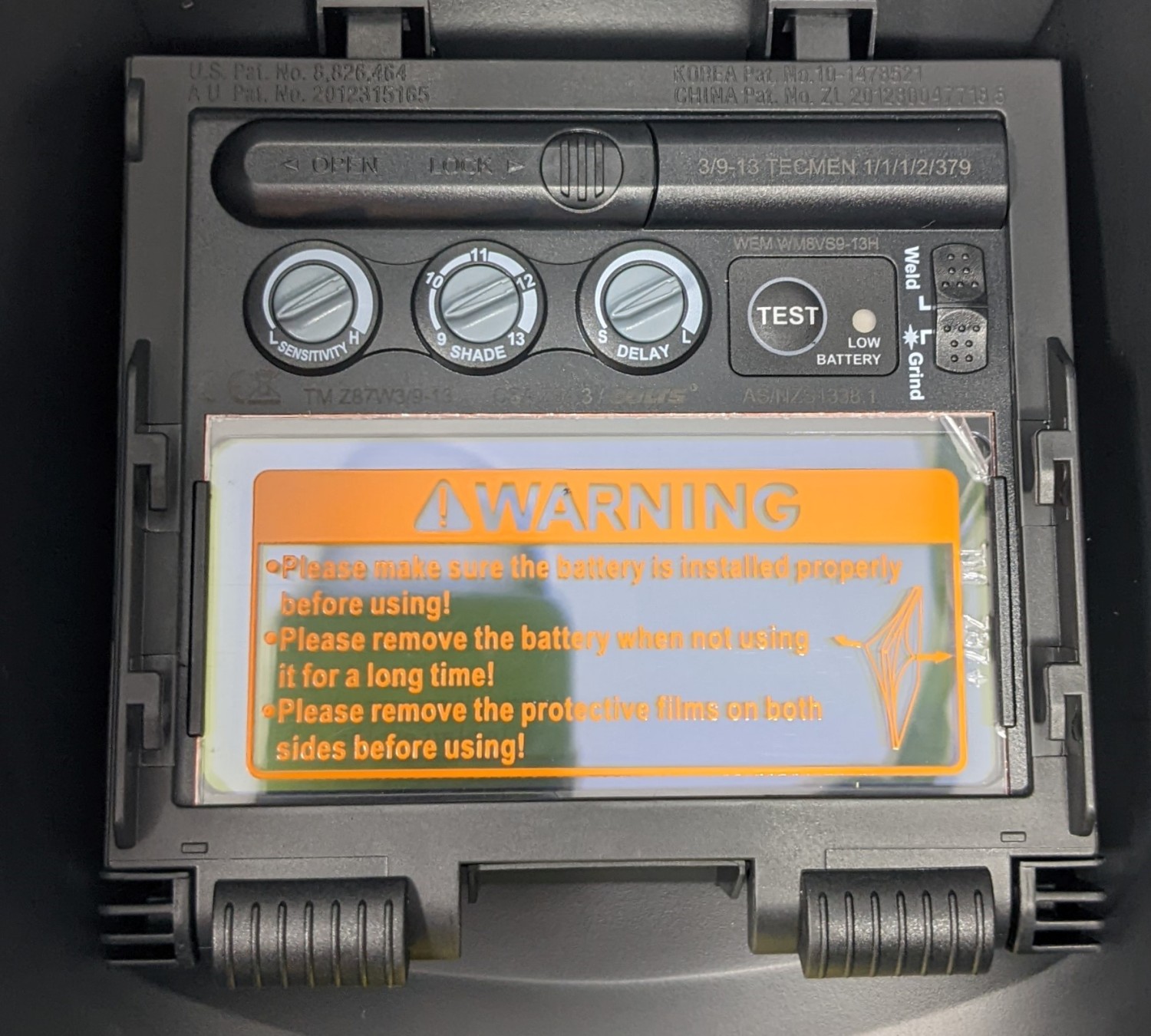 Weldmark Steel Works Stars & Stripes Auto-Darkening Helmet With Real ...