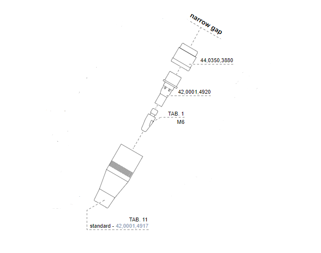 Fronius Tappered Nozzle (42,0001,4917)