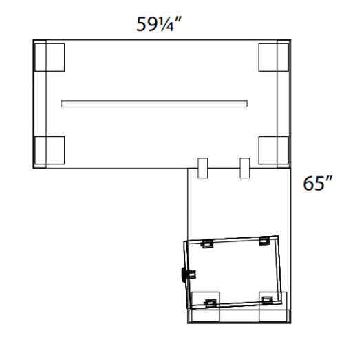 Loop Table Innovation 60"X66" - INNLAYOUT64GD