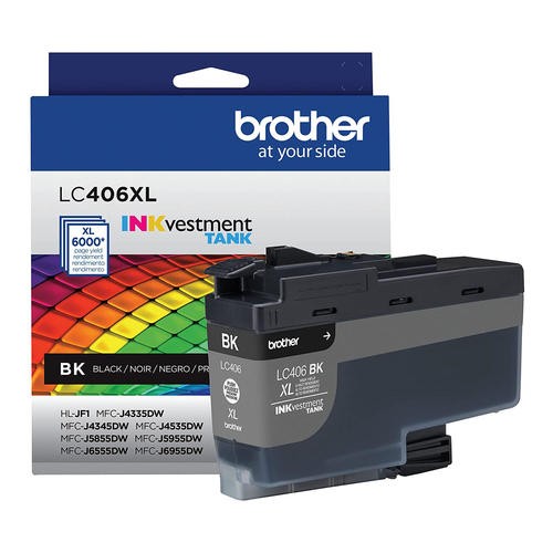 Brother Genuine LC406XLBKS INKvestment Tank High-Yield Black Ink ...