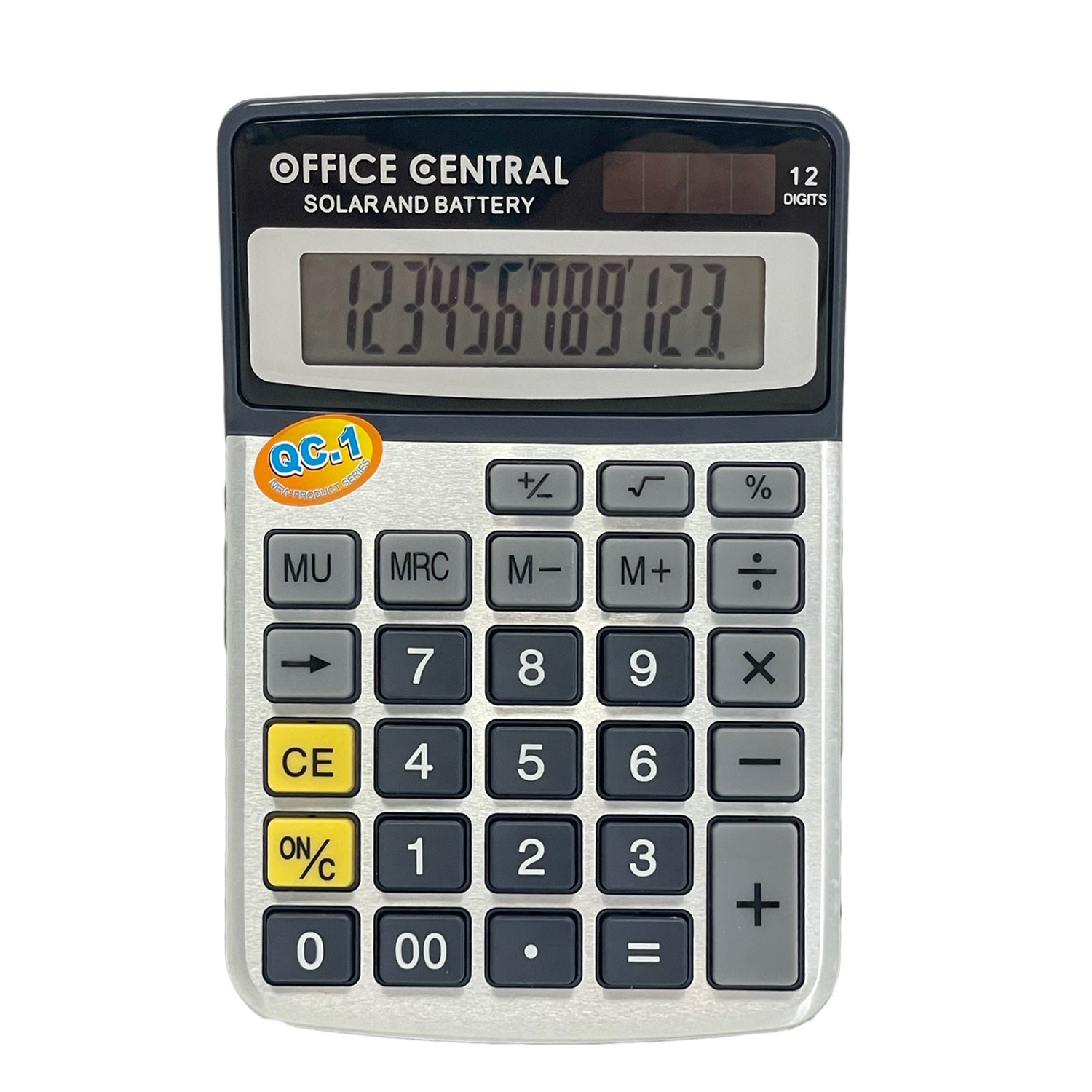 12-Digit Desktop Calculator - Dual Power, Auto Power Off, Built-in ...