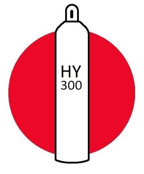 Hydrogen in 300 Size Cylinder, High Pressure Steel (HPS), CGA 350 ...