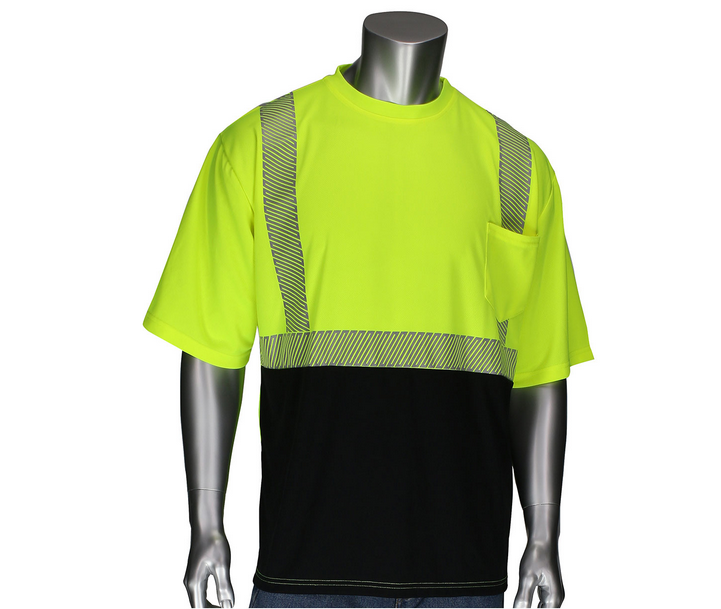 Type R Class 2 T-Shirt with Black Bottom Front & Segmented Tape | Olsen ...