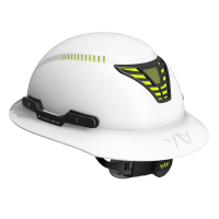 MAX Vented Full Brim Type 2 Helmet with Chinstrap and Headlamp Bracket ...