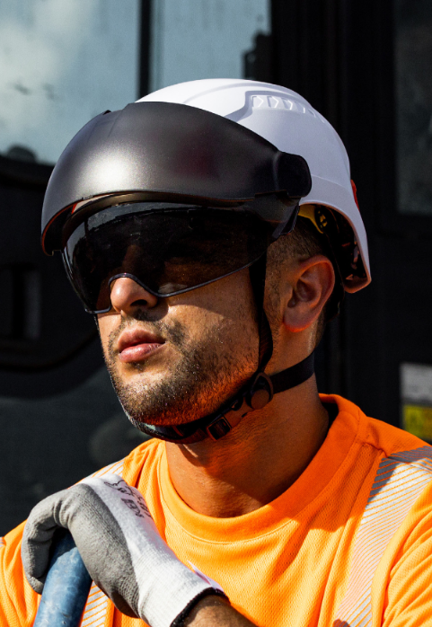 Traverse Safety Eyewear for Traverse Safety Helmet, Smoke