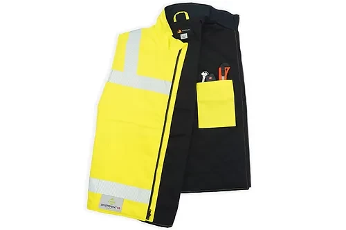 Emergent FR500-L Hi-Viz Lime Class 2 Flame Resistant Insulated Winter Vest