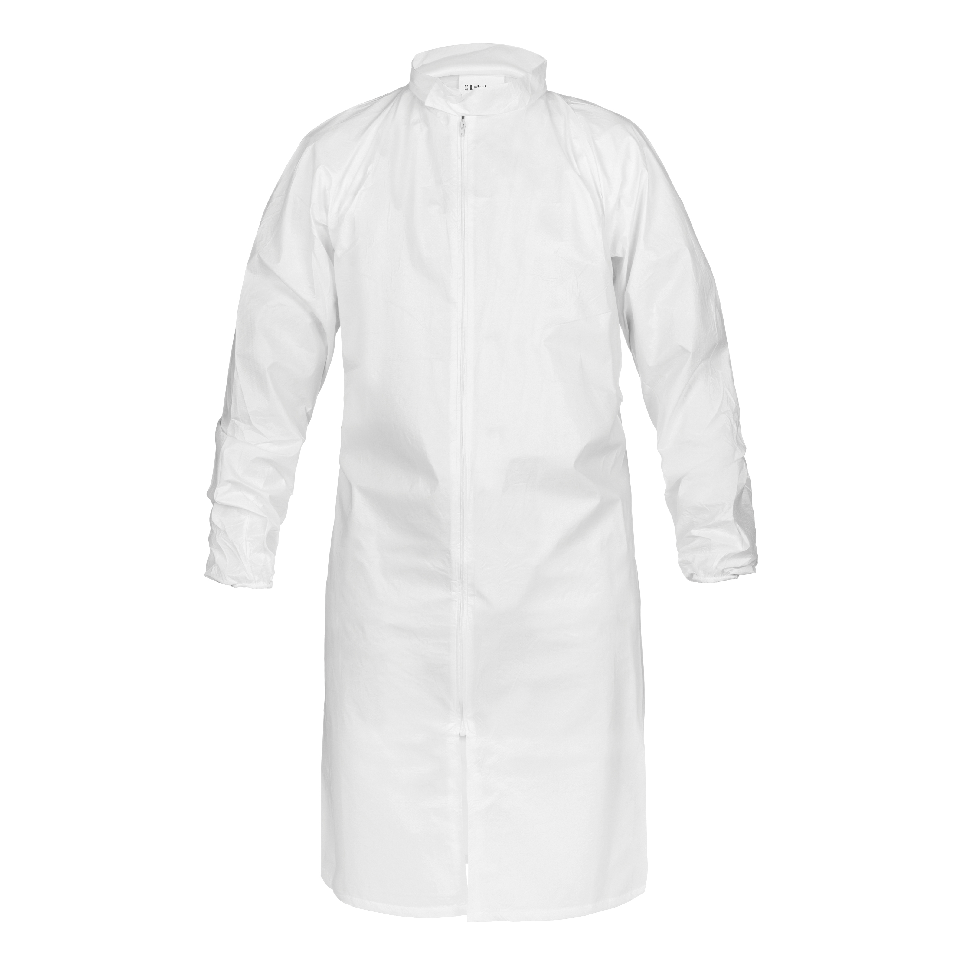 CleanMax Bound Seam Non-Sterile Disposable Frock, White,
