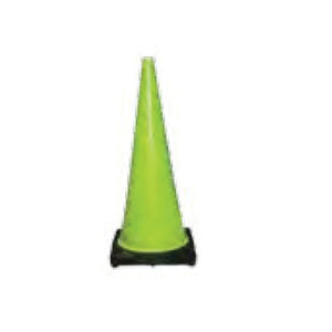 CONE TRFC 36IN FLUOR GRN PVC 10LB