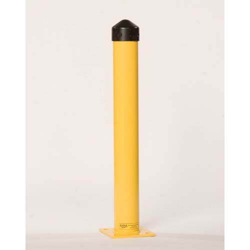 POST BOLLARD RND 24IN 5.6IND STL YEL