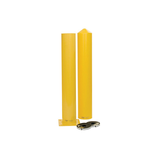 POST BOLLARD 42IN 7IND STL YEL 77LB