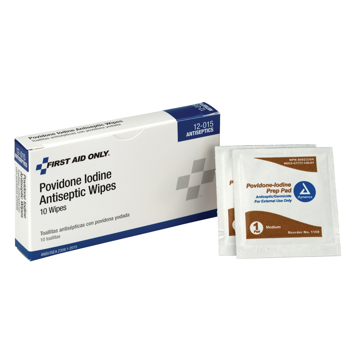 WIPE IODINE PVP 1-1/4 X 1-1/2IN BOX