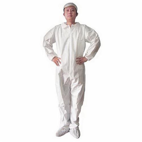 Keystone Adjustable Cap CVL-KG Disposable Coverall, White