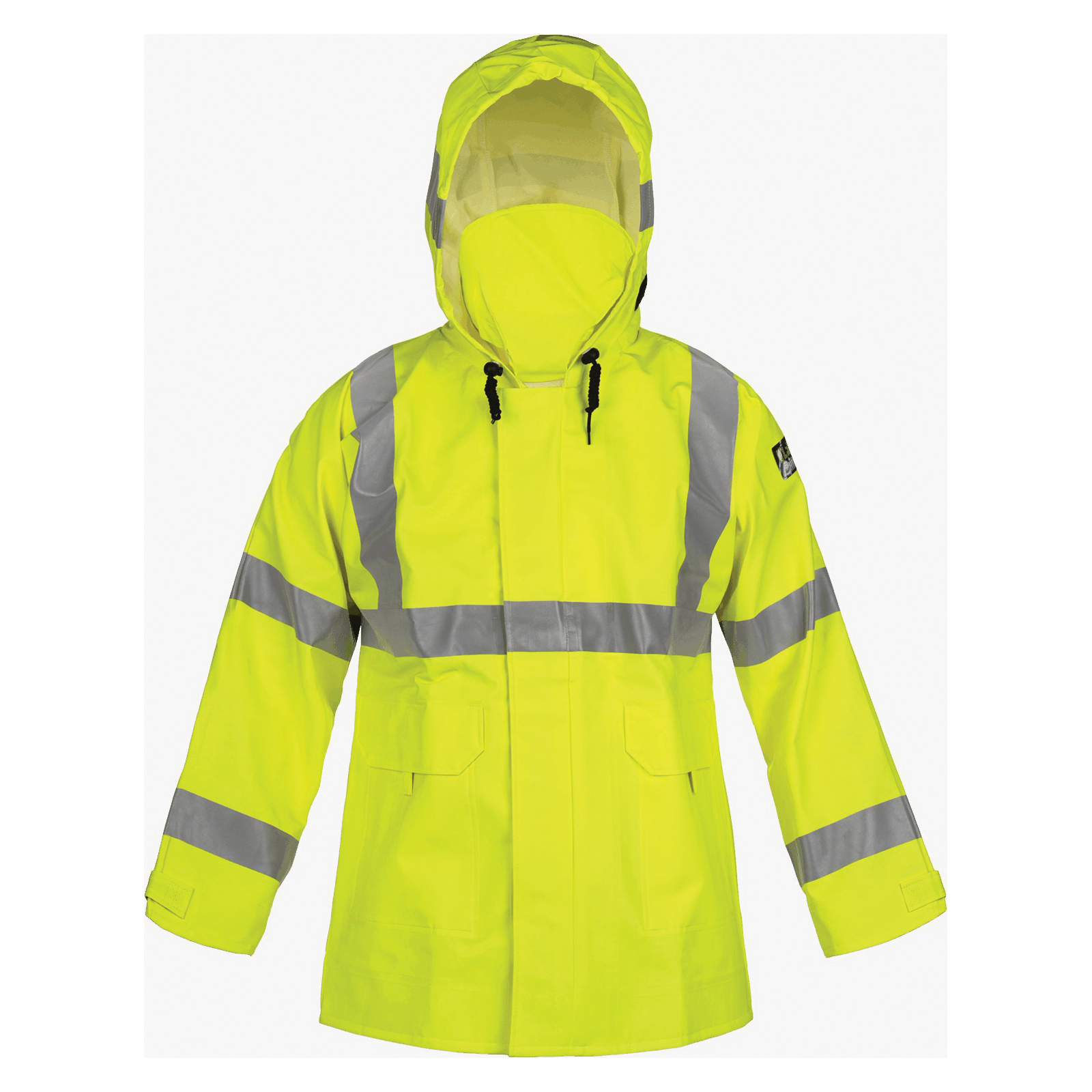 Lakeland ARC X AJPVC10LY Rain Jacket, Hi-Viz Yellow, PVC