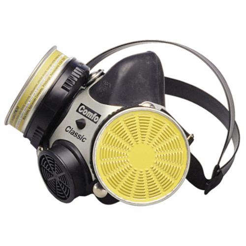 RESPIRATOR MASK HALF M SGL STRAP THD BK