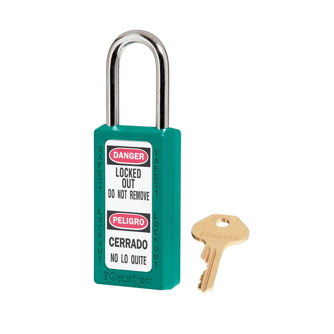 PADLOCK SAF ALIKE TEAL 1/4IN 1-1/2IN MET