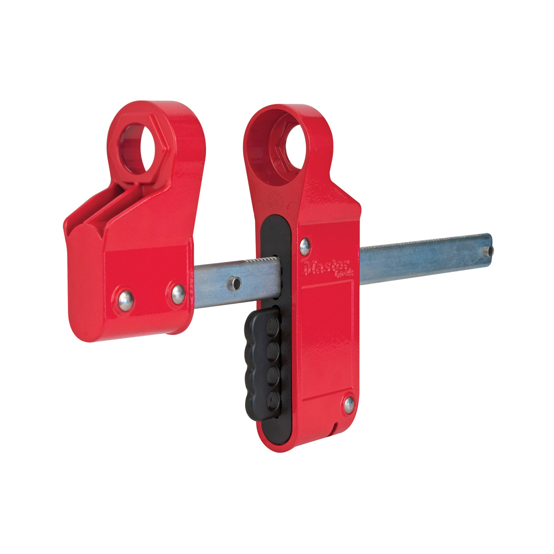 DEVICE LOCKOUT FLG BLIND BK/R/SIL SM