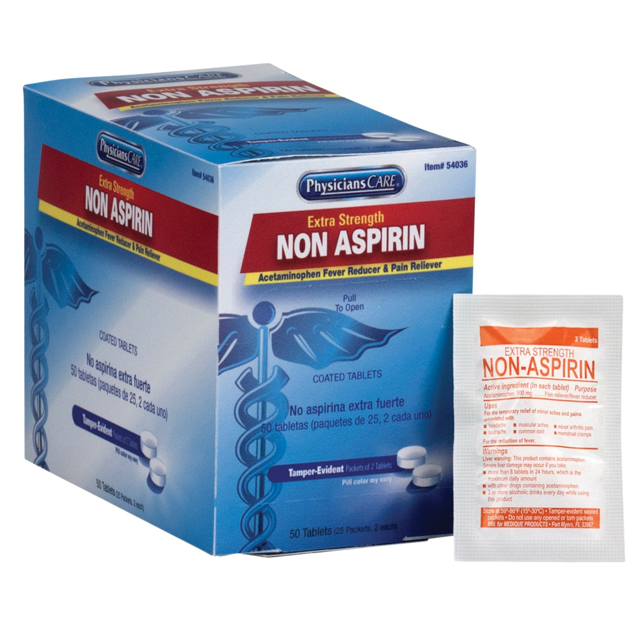 TABLET NON-ASPIRIN 50 BOX ACETAMINOPHEN