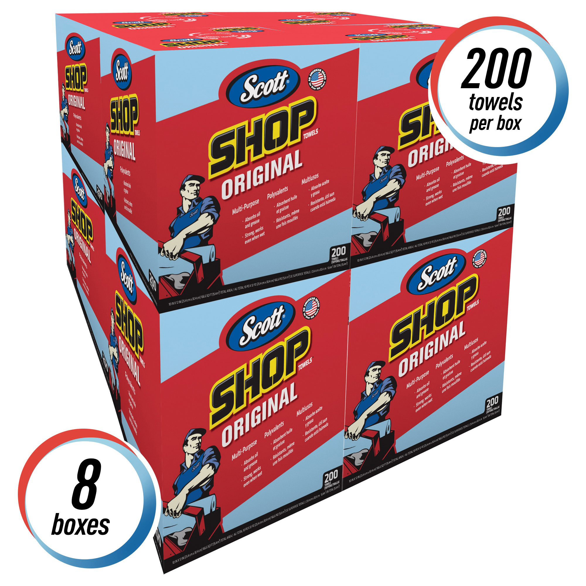 TOWEL SHOP 10IN 13IN BL POP-UP BOX 1-PLY