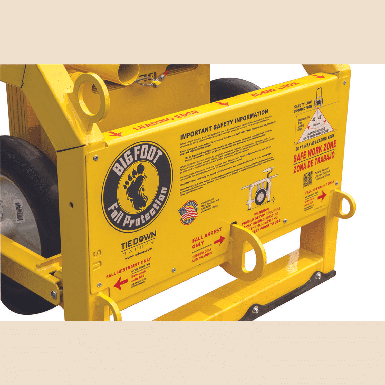 Big Foot Non-Penetrating Mobile Fall Protection System