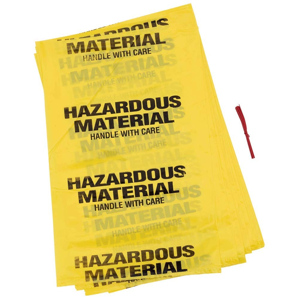 BAG W HAZ 1.5GAL 18IN 12IN 2MM POL THN