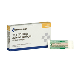 BANDAGE ADH PLSTC BEIGE 1-1/2IN 3/8IN