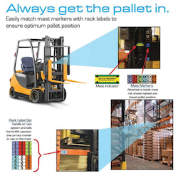 LABEL INDICATOR HGT FORK FORKLIFT TRK