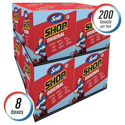 TOWEL SHOP 10IN 13IN BL POP-UP BOX 1-PLY