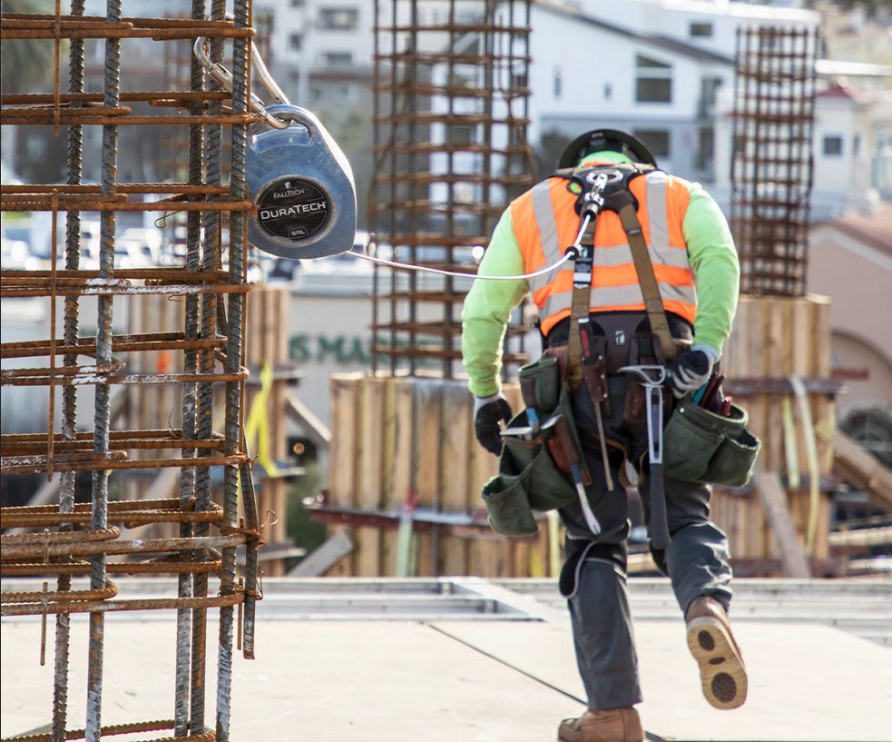 FallTech 7265CSS DuraTech SRL with 60ft SS Cable, Snap Hook