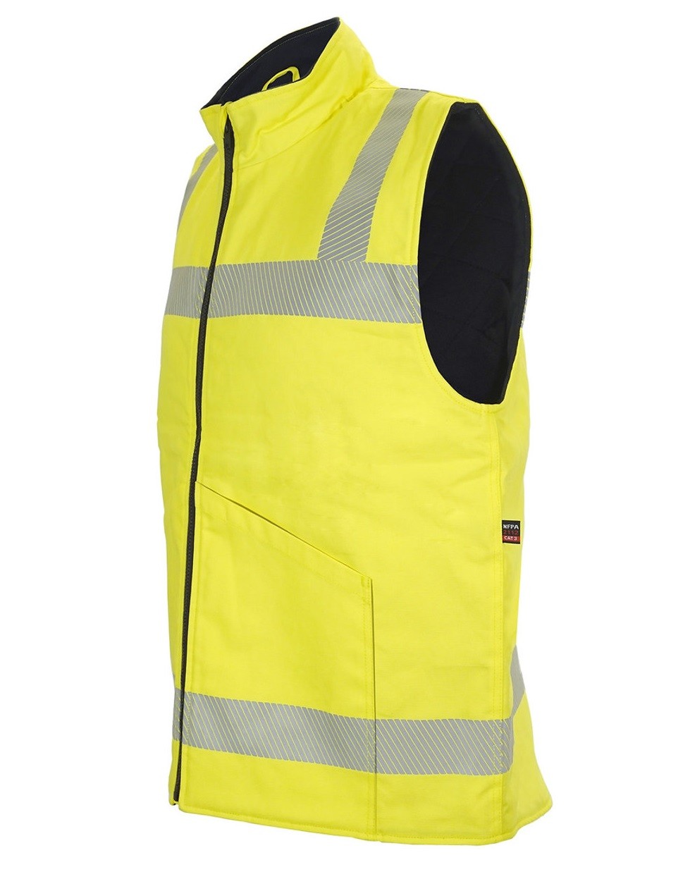 Emergent FR500-L Hi-Viz Lime Class 2 Flame Resistant Insulated Winter Vest