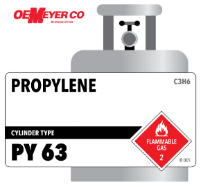 PY 63 PROPYLENE HAZARD CLASS 2.1 - OE Meyer Co. | Industrial-Supplies ...