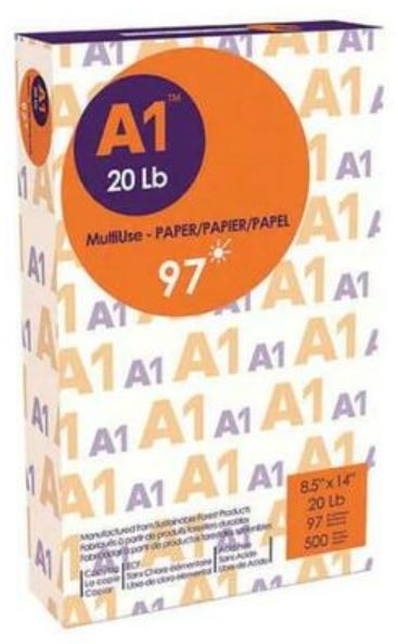 A1 Paper 8.5" X 14" 20Lb - Legal - 500 sheets/Pack - Mills | Office ...