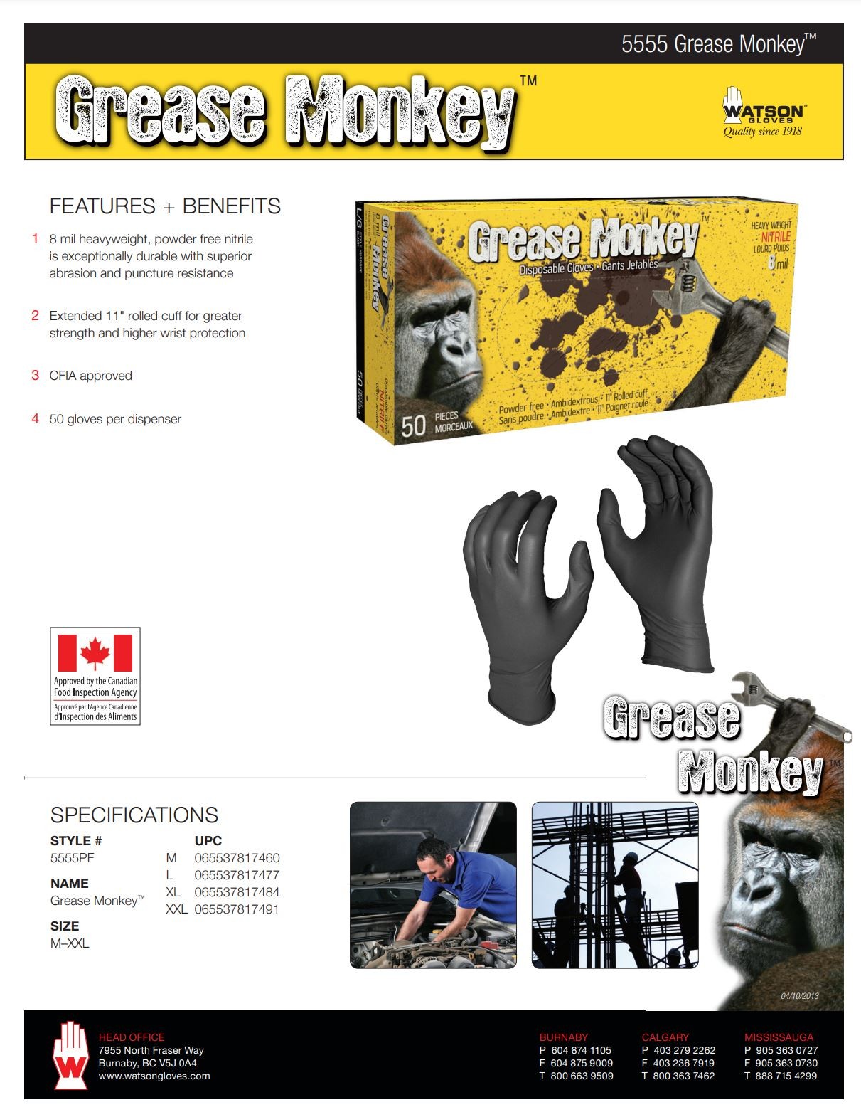 Gloves-Grease Monkey Med 50/Bx - Mills | Office Productivity Experts