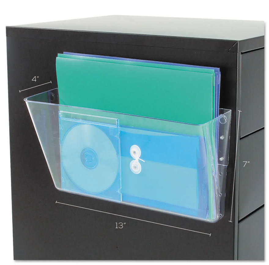 Magnetic DocuPocket Wall File, Letter Size, 13" x 4" x 7", Clear ...