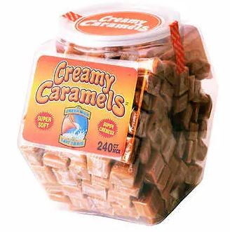 Creamy Carmel Candy 240 pieces - wrapped individually - Mills | Office ...