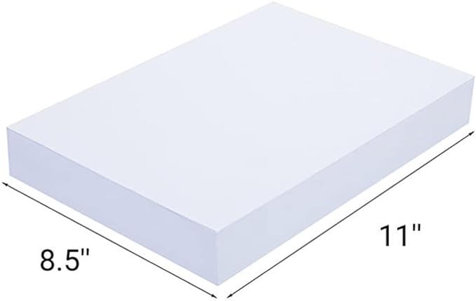 A1 Paper, 8.5''x11" Letter Size Copy Paper, 97 Brightness, 20 lb, 500 ...