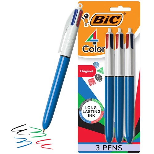 BIC Glide Black Retractable Ballpoint Pens, Medium Point (1.0mm), 12 ...